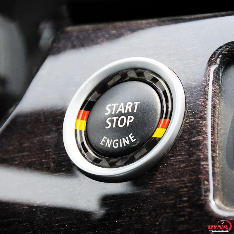 DynaCarbon™️ Carbon Fiber Engine Start/Stop Ring Trim for BMW E90 E92 ...