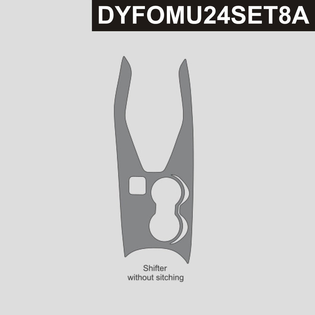 DynaCarbon™ Carbon LHD Full Center Console Shifter trim for Ford Musta ...