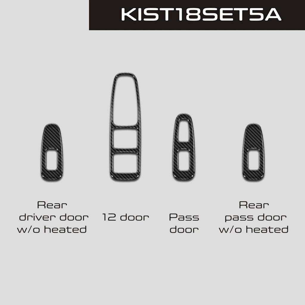 DynaCarbon™️ Carbon Fiber Window Controls For Kia Stinger 2018-2022 ...